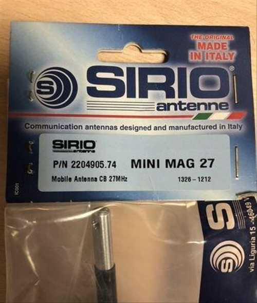 Оригинал Антенна Sirio 27 mini MAG