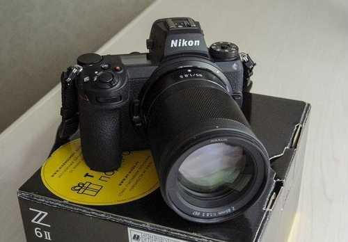 Nikon Z6 II + объектив Nikon 85 1.8 S + карта Sony