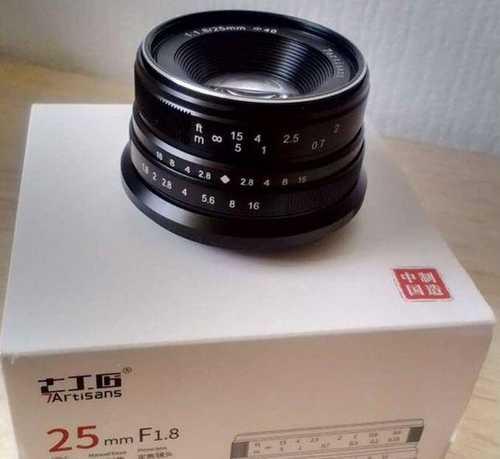 Объектив 7Artisans 25mm f1.8 для Fujifilm