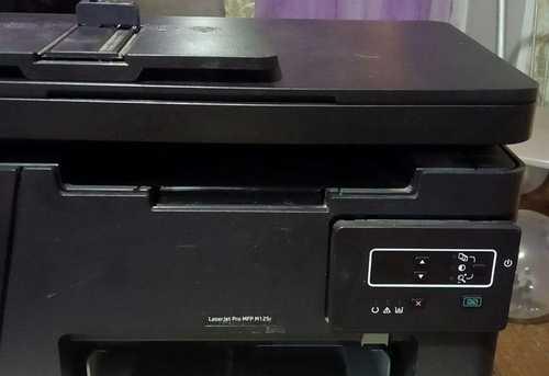 Принтер hp laserjet pro MFP M125R