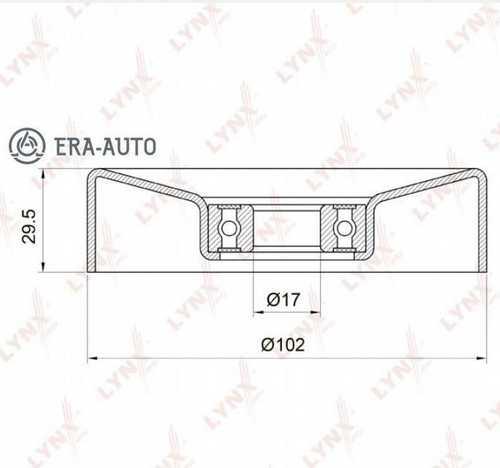 Lynxauto PB5033 Ролик натяжной приводного ремня