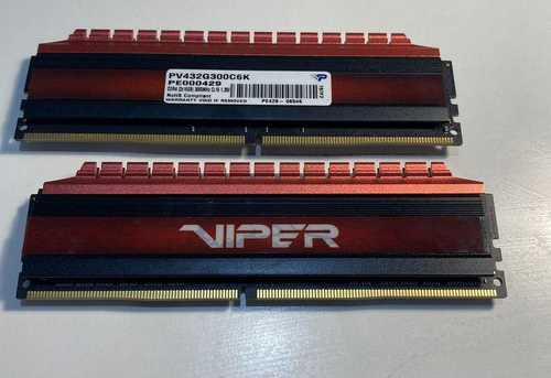 Оперативная память ddr4 32gb patriot viper