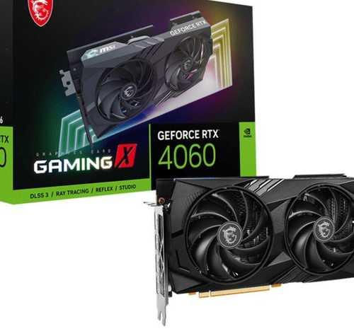 Видеокарта MSI GeForce RTX 4060 8192Mb, Gaming X 8G (RTX 4060 Gaming X 8G) 1xhdmi, 3xDP, #377879