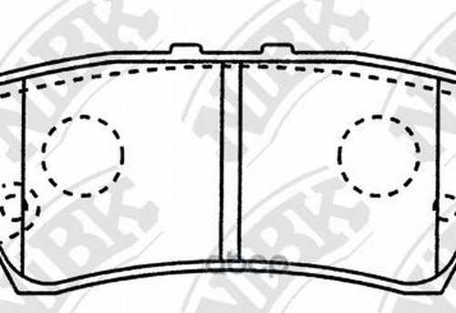 Колодки тормозные nissan pathfinder 05/navara