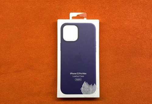 iPhone 12 Pro Max Leather Case Deep Violet