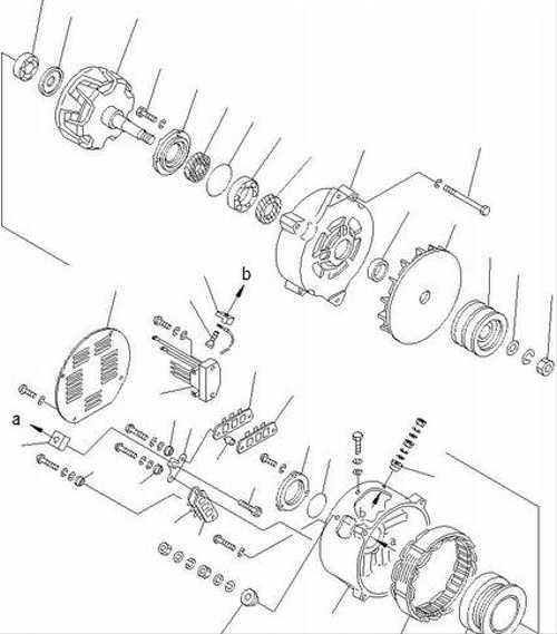 Генератор komatsu. Запчасти komatsu