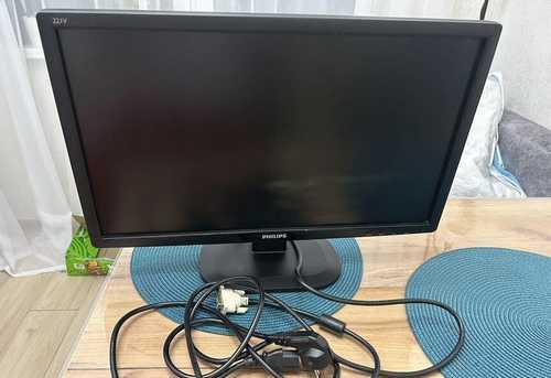 Монитор 21,5 philips 221v2ab/00