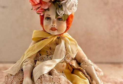 Кукла ручной работы тедди долл Марфуша, 29 см