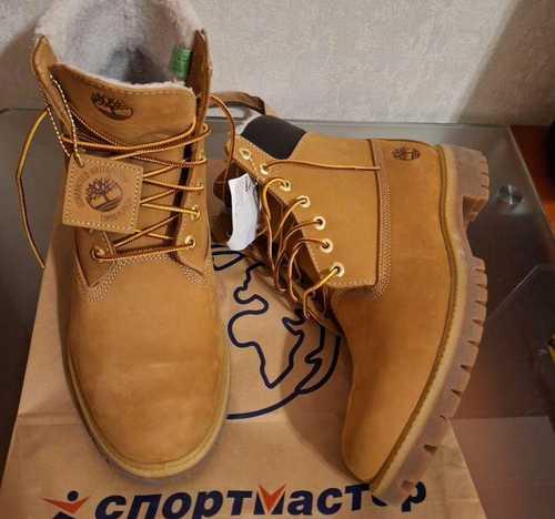 Ботинки утепленные timberland жёлтые