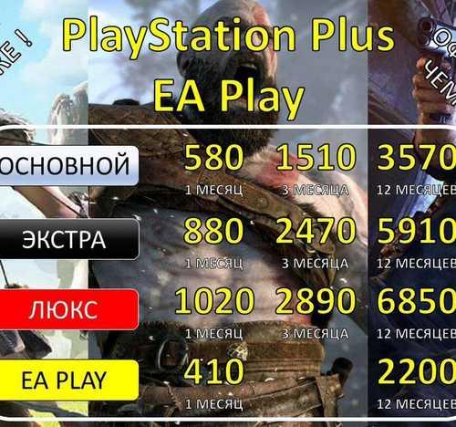 Подписка PlayStation PS Plus Основная Украина