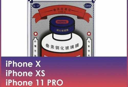 Защитное стекло iPhone x xs 11 pro