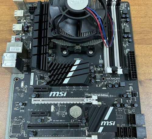 Плата MSI 970A SLI Krait Edition+AMD5200 Dual core