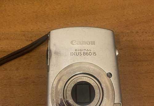 Фотоаппарат canon ixus 860 is