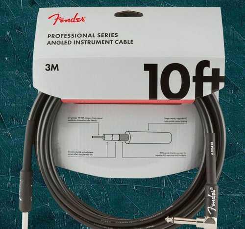 Fender Professional Cable Angle Plug 3m Black