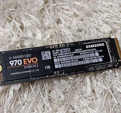 SSD M.2 Samsung 970 EVO 1TB (Здоровье 100%)