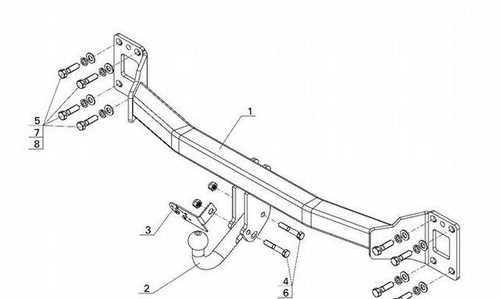 Фаркоп Volkswagen Touareg 2002-2018, Audi Q7 2007