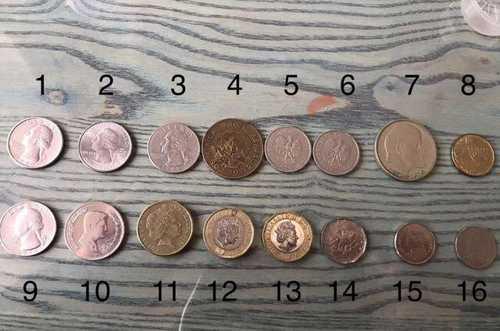 Монеты коллекционные разные страны