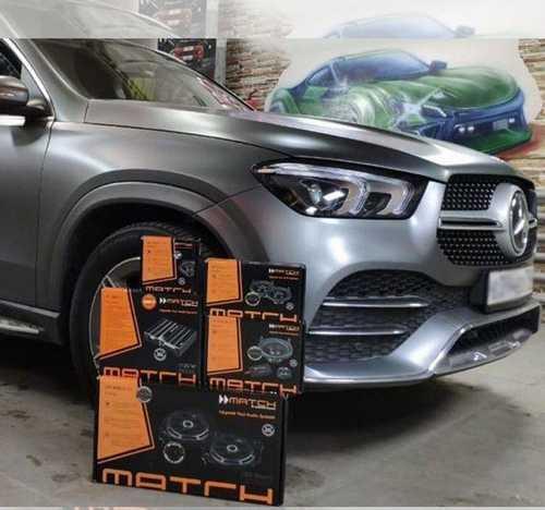 Установка автозвука Match на Mercedes GLE W167