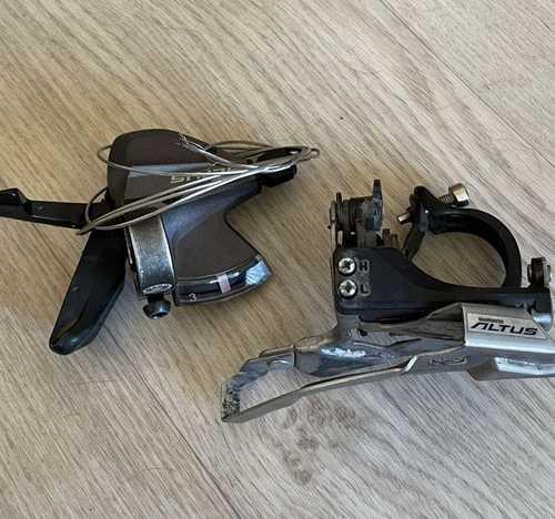 Передний переключатель shimano altus