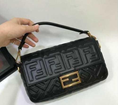 Клатч женский Fendi Baguette Black