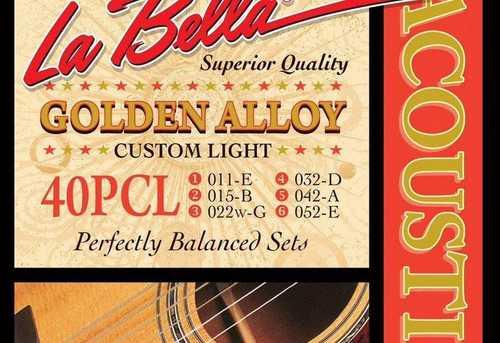 La Bella 40PCL Комплект струн для акустической гит