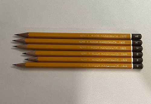 6 шт чернографитных карандашей KOH-I-noor