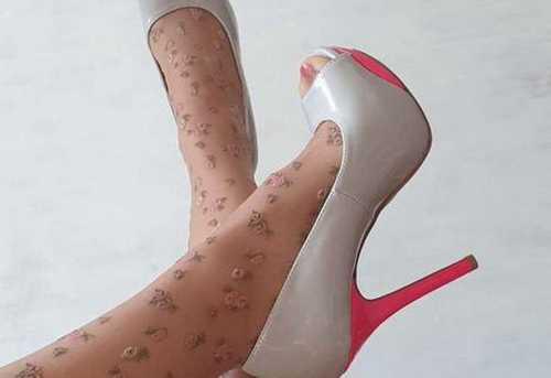 Туфли женские Лаковые на высоком каблуке