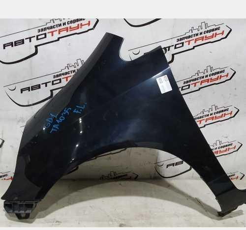 Крыло honda FIT jazz GD1 GD2 GD3 GD4 60261SAA000ZZ переднее левое без ПОВТОРИТЕЛЯ черный, B92P TA103