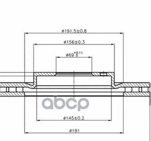 Диск тормозной перед ADC2721V allied nippon