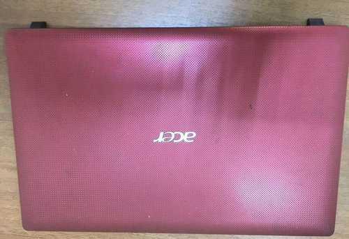 Крышка матрицы Acer Aspire 5552 (красная)