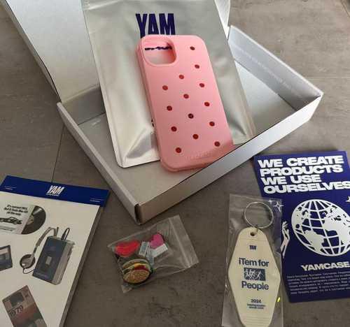 Чехол YAM case для iPhone 13 розовый