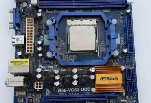 ASRock N68-VGS3 UCC + AMD Athlon II X2 260