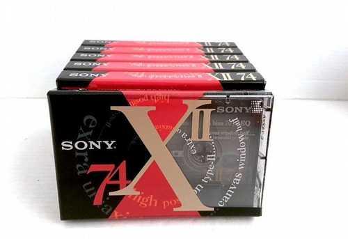Аудиокассеты кассеты Sony X II 74 - 1993 г