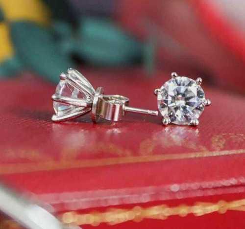 Серьги Tiffany из белого золота с бриллиантами
