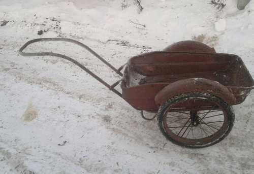 Прицеп для велосипеда СССР/ садовая тачка