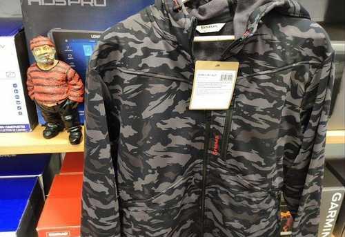 Simms - M'S CX hoody - full ZIP Ghost Camo Black