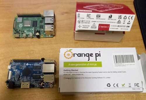 Микрокомпьютеры Orange pi PC 1gb H3, Raspberry Pi