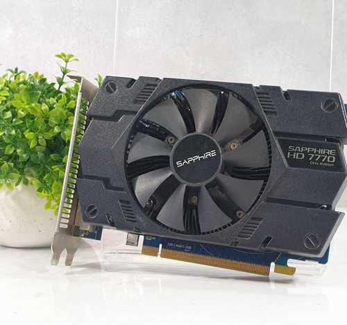 Видеокарта (Sapphire, AMD, Radeon HD 7770, 1Gb, gddr5, отличное, 128bit, GHZ edition, DisplayPort, D