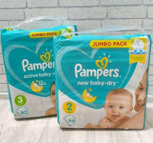 Подгузники памперс Pampers 2 и 3