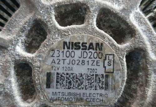 Генератор Nissan Qashqai NJ10 MR20 2.0 2007