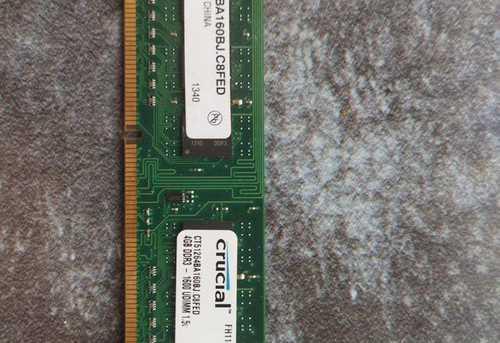 Crucial DDR3 на 4 GB