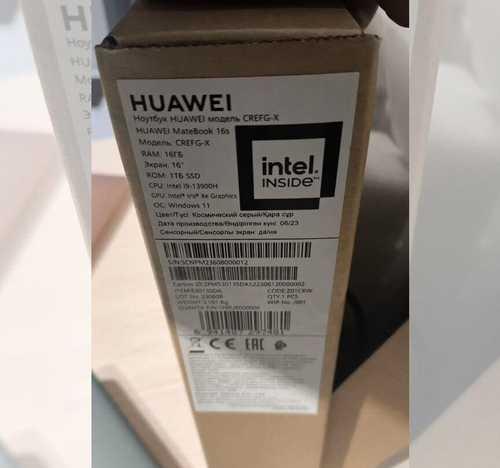 Ноутбук Huawei Matebook 16s i9 13900H/16/1Tb SSD