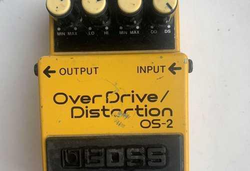 Гитарная педаль boss overdrive distirtion