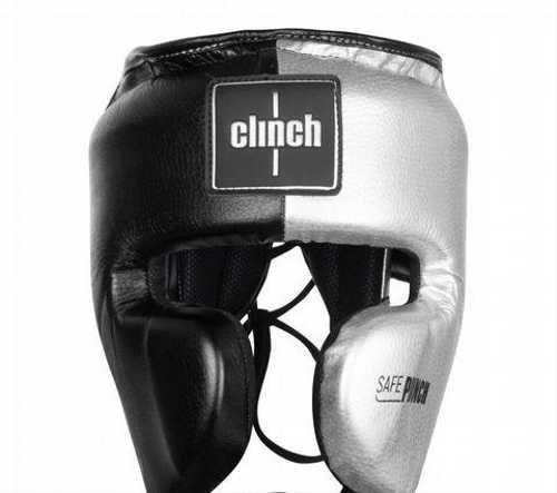 Боксерский шлем Clinch Punch 2.0 черно-серебристый
