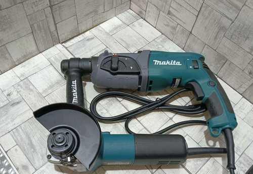 Перфоратор Makita 2470 + ушм болгарка Makita 9558