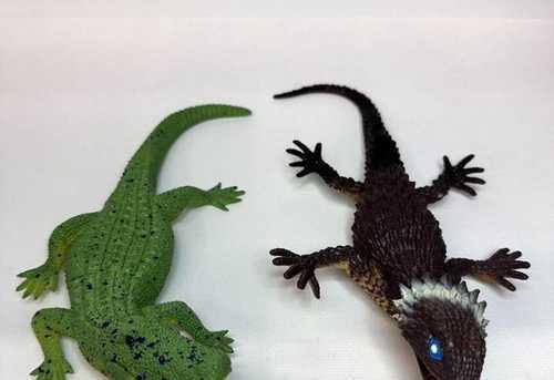 Набор крокодил + ящерица игрушка для детей