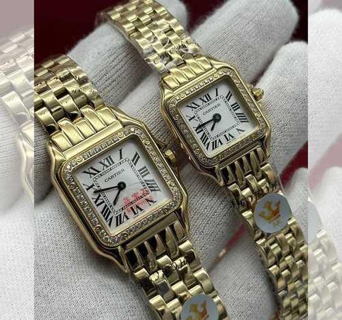 Часы Cartier Panthere Yellow камни