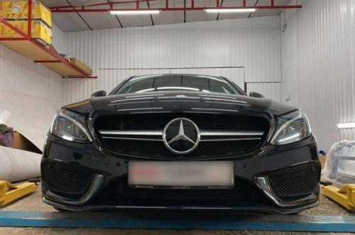 Решётка Mercedes C-class w205 C63 Matte Chrome