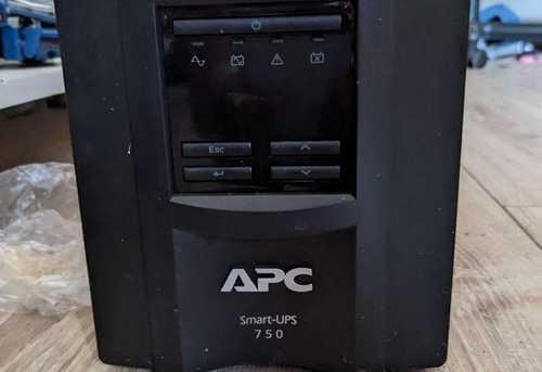 Бесперебойник apc smart ups 750(без акб)