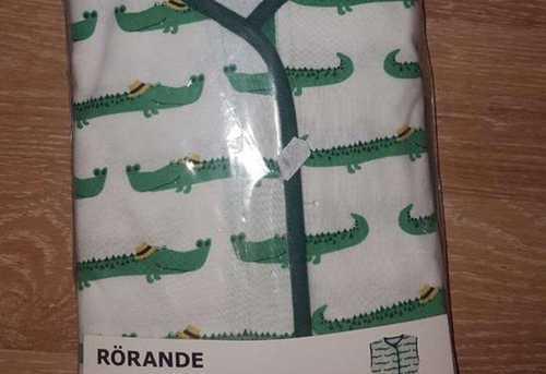 Спальный конверт, крокодил/зеленый